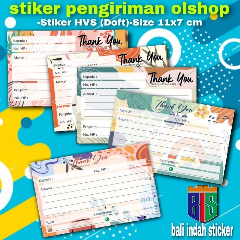 Jual (50 pcs) STIKER PENGIRIMAN/STIKER PENGIRIMAN OLSHOP/STIKER LABEL ...
