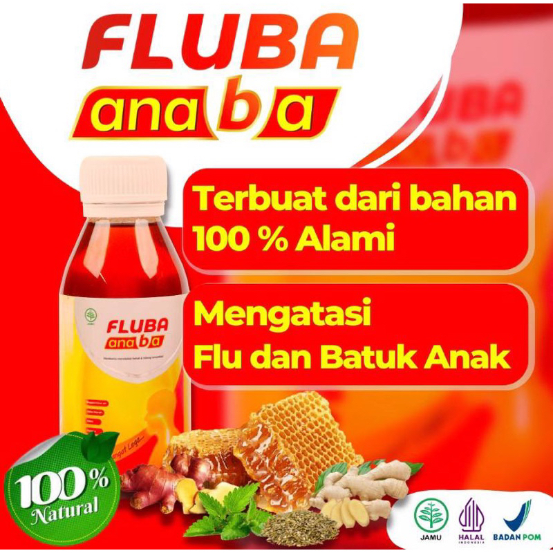 Jual FLUBA ANABA 100% Original Herbal Madu Flu Batuk Pilek Anak Dewasa ...