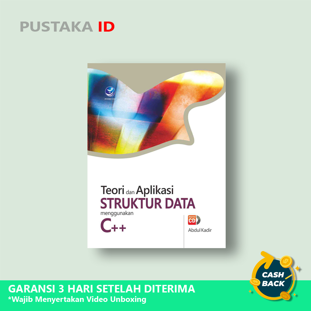 Jual Buku Teori Dan Aplikasi Struktur Data Menggunakan C++ +CD | Shopee Indonesia