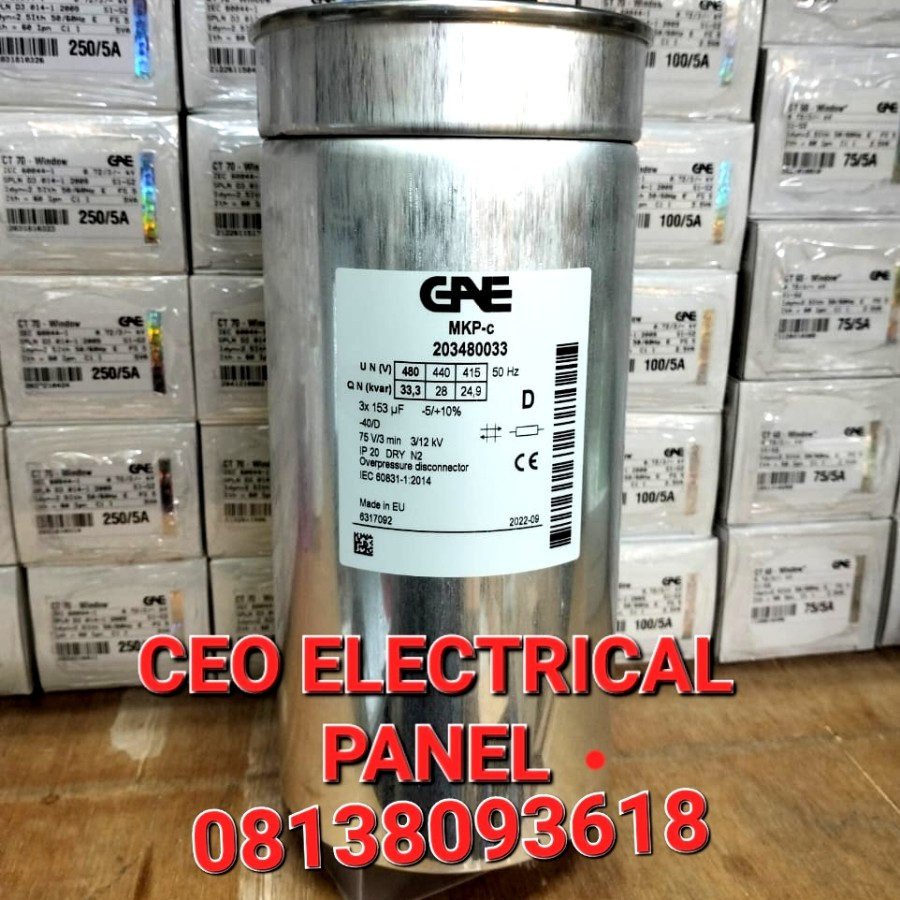 Jual Kapasitor Capasitor Bank 25kVar 25 kVar Gae MKP-c Eco Series 415V | Shopee Indonesia