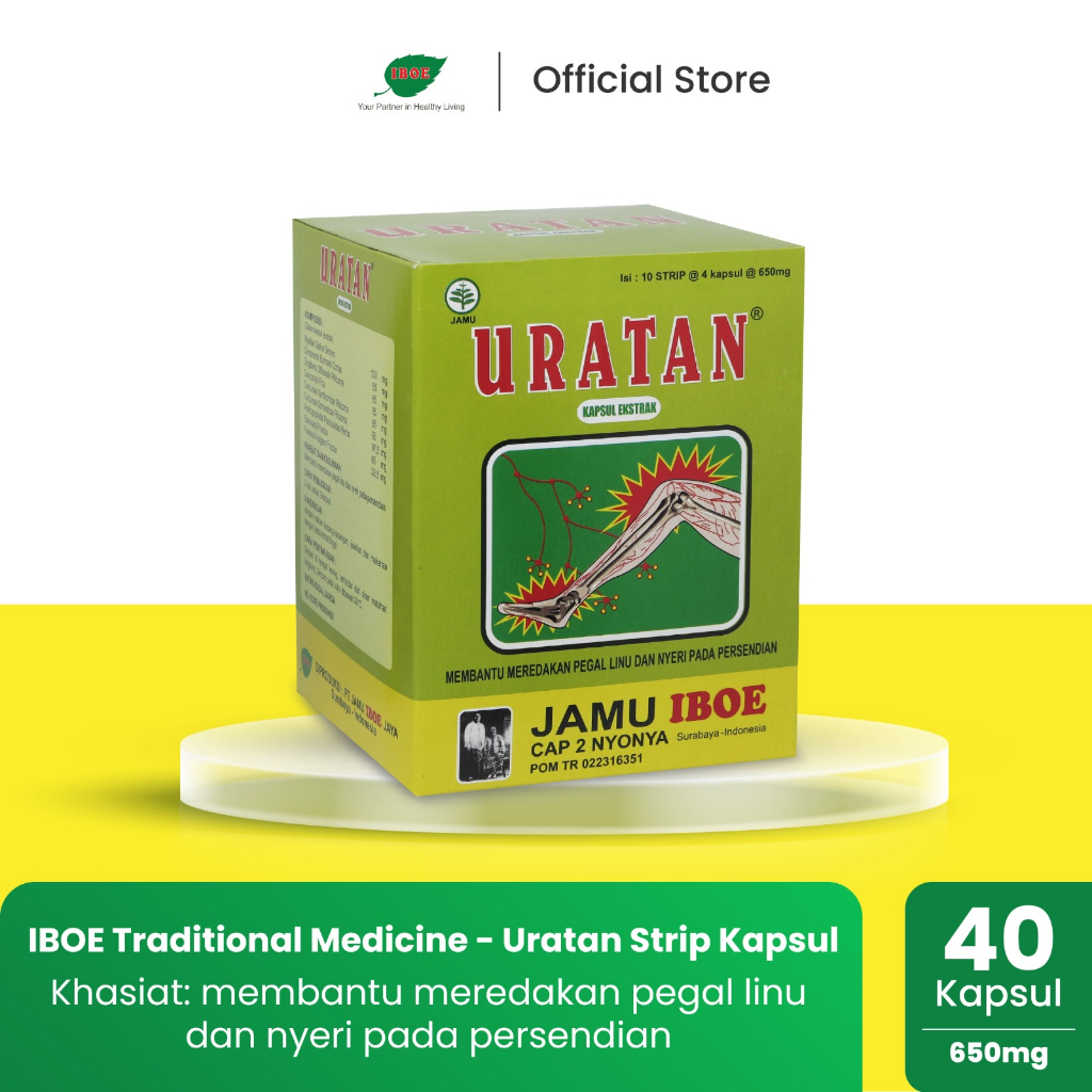 Jual Jamu IBOE 1 box Uratan Strip Kapsul Herbal Supplement isi 40 ...