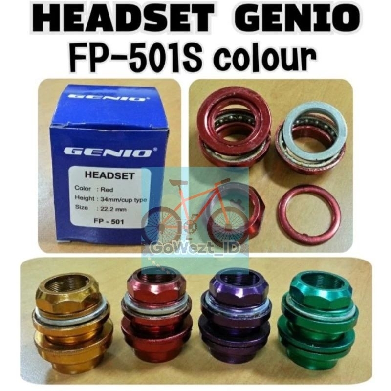 Jual Head Parts Set Komfork Mangkok Stir Sepeda GENIO Standar 22.2 ...