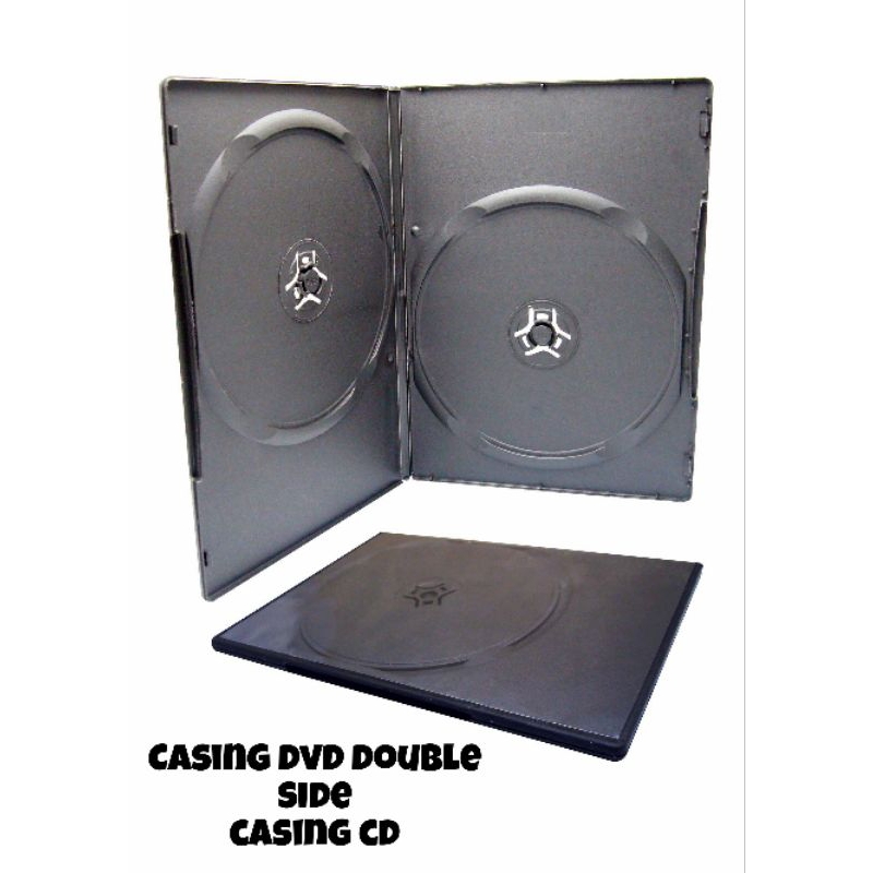 Jual CASING DVD / CASING CD / KOTAK CD HITAM DOUBLE SIDE | Shopee Indonesia