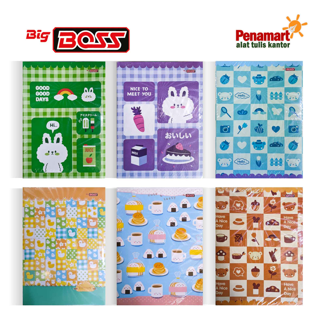 Jual Buku Tulis Boxy/campus Big Boss Boxy isi 42 Lembar (isi 6 Buku / 1 ...