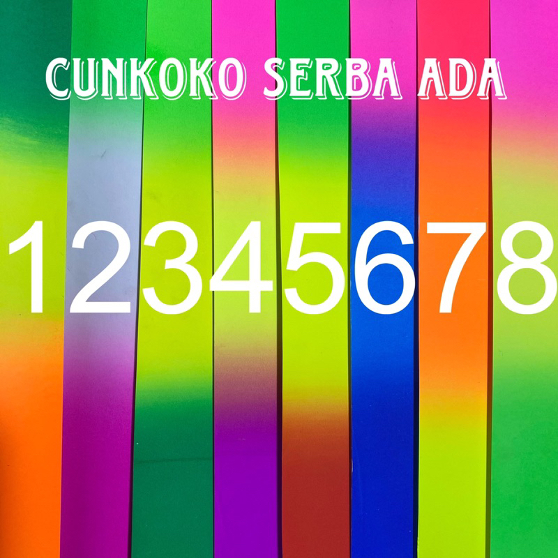 Jual KERTAS KARTON ASTURO GRADASI 3 RAINBOW 60 X 40 CM / 1 LEMBAR ...