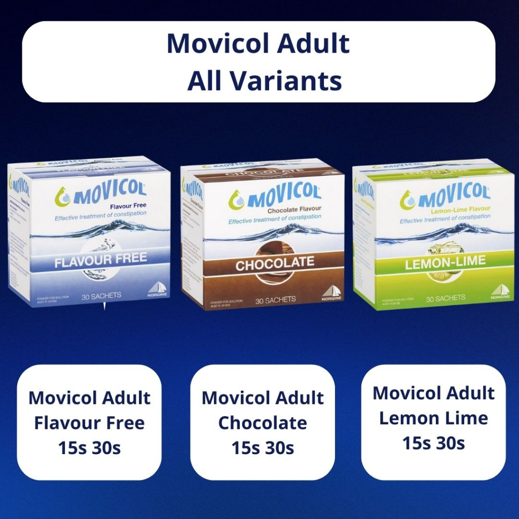 Jual Movicol Adult Powder Sachets 13g Chocolate Flavour Free - 15 ...