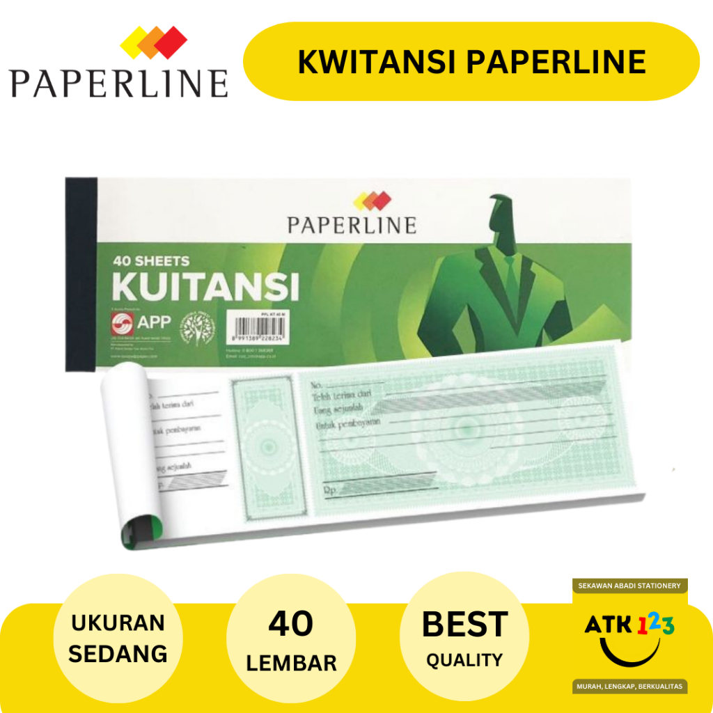 Jual PAPERLINE Buku Kwitansi Sedang Mini Besar Merk Paperline ...