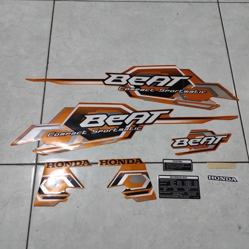 Jual Stiker stripping decal graphic Honda Beat karbu karburator 2008 ...