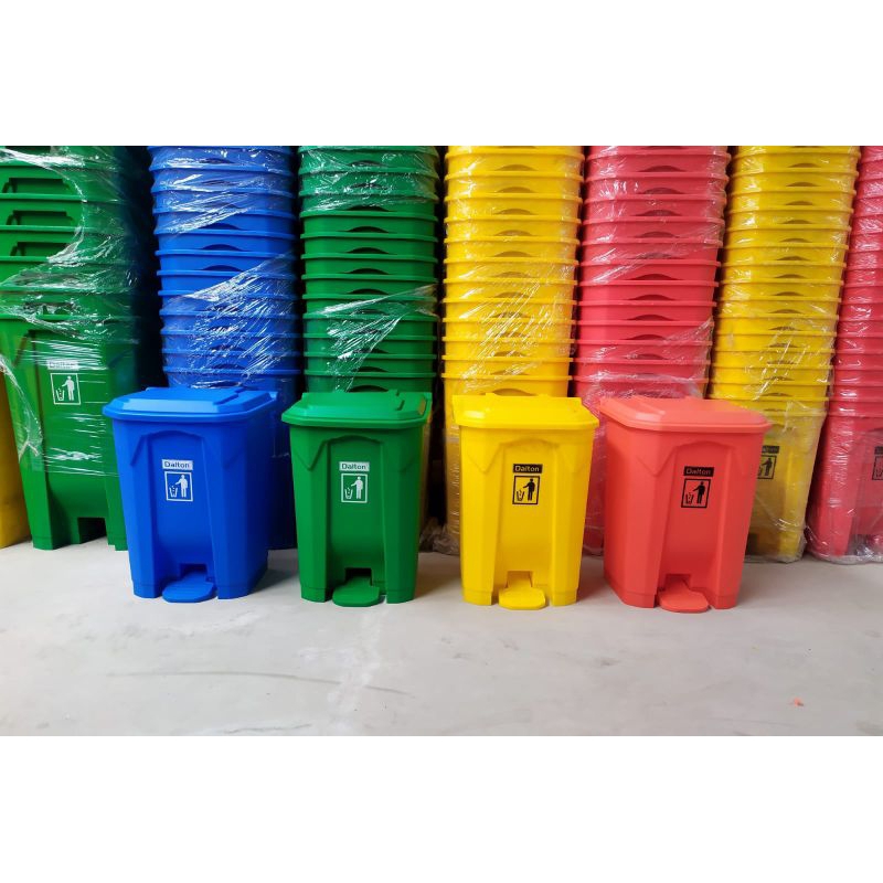 Jual Tong sampah HDPE 50 Liter pedal Dalton 100 liter biru/Bak sampah Dalton 100 liter Injak ...
