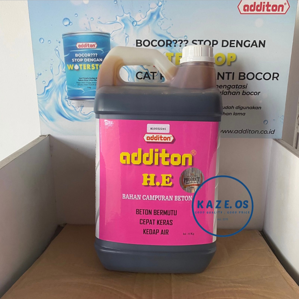 Jual ASLI 100% ADDITON 6KG / 6 KG HE / H.E BAHAN CAMPURAN BETON - BETON ...