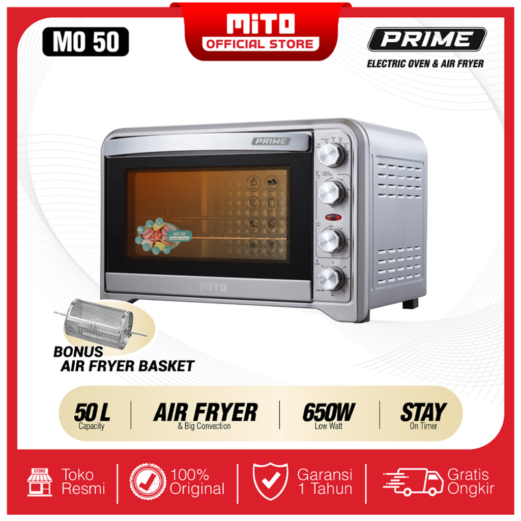 Jual MITO ELECTRIC OVEN + AIR FRYER MO50 PRIME 50L | Shopee Indonesia