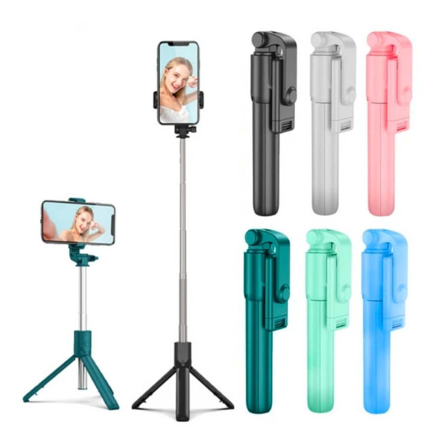 Jual Tripod Tongsis Tomsis R1 R1s 3 In 1 Bluetooth Shutter Remote Lampu