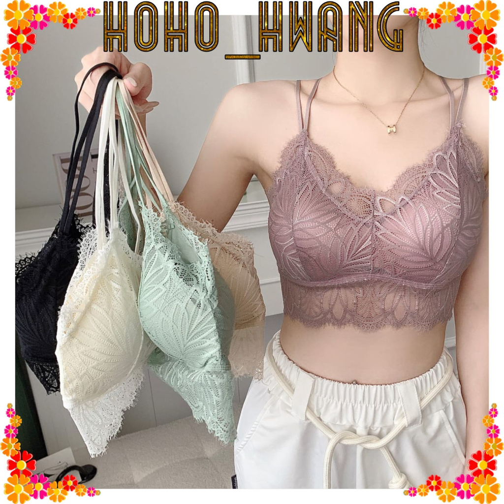 Jual HOHO_HWANG (B-151) Bra Renda BH Wanita Tanpa Kawat Bralette Sexy dengan Busa IMPORT ...