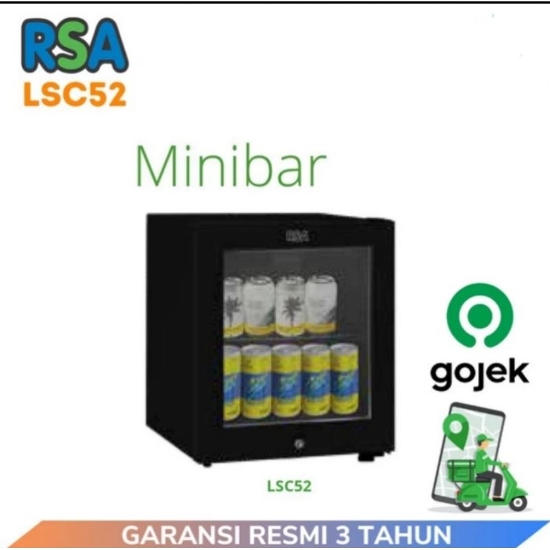 Jual Showcase Mini Bar RSA LSC52 Display Cooler Portable 52 Liter ...