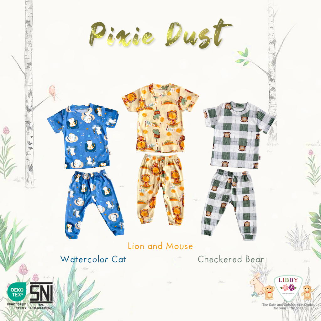 Jual LIBBY Setelan Bayi & Anak Pendek Celana Panjang Cotton Rib Boy Pixie Dust | Basking In The ...