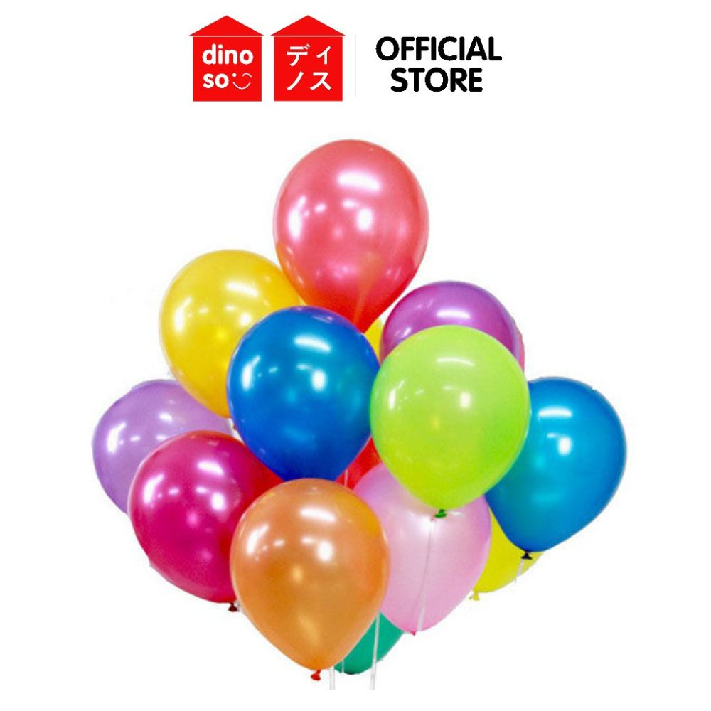 Jual DINOSO Balon Latex Mix Ukuran 12 inch Doff Metalik Chrome Macaron ...