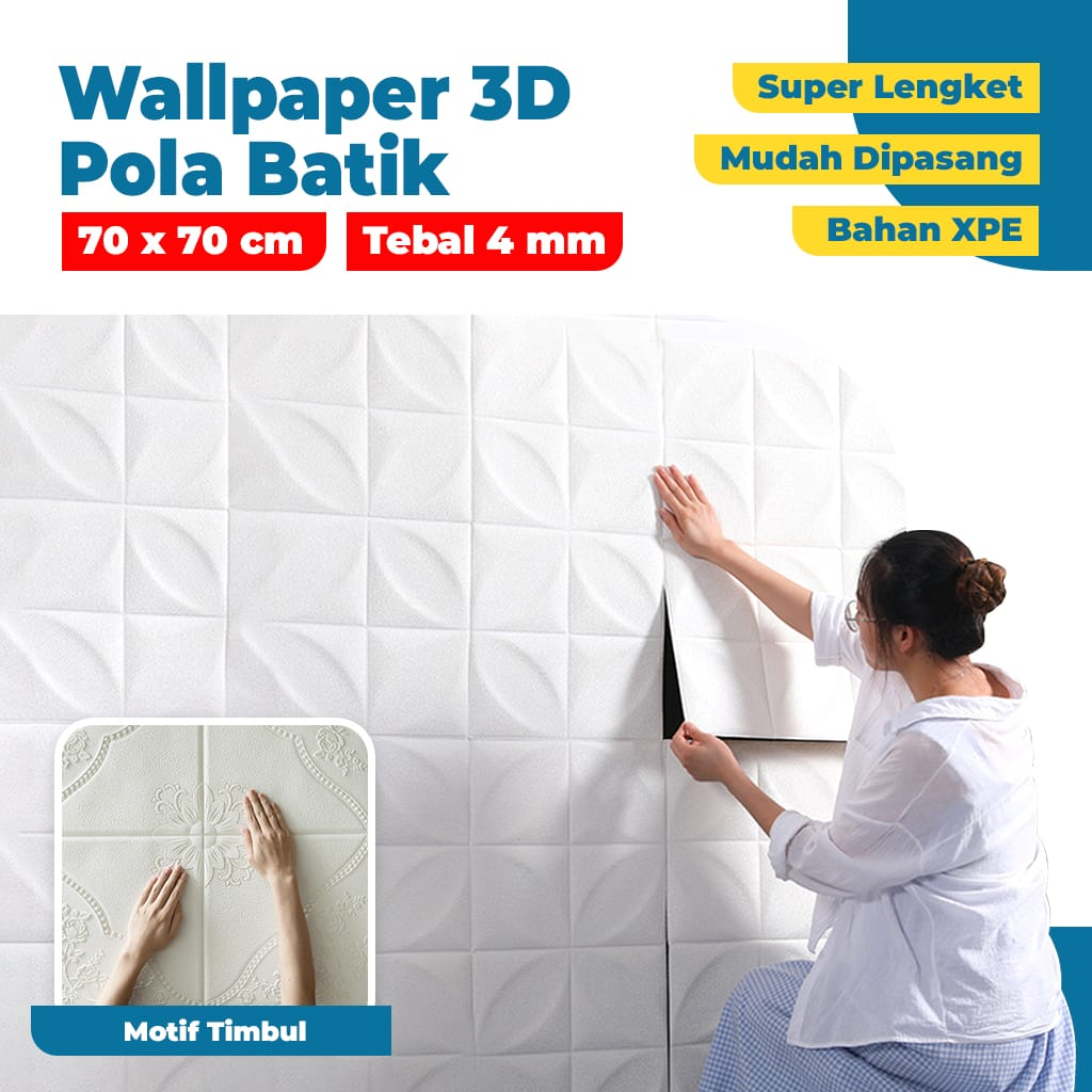Jual Stiker timbul Wallpaper Dinding FOAM Timbul 3D Bata CLASSIC BRICK ...