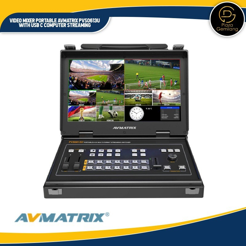Jual Video Mixer Portable AVMATRIX PVS0613U with USB C Computer ...