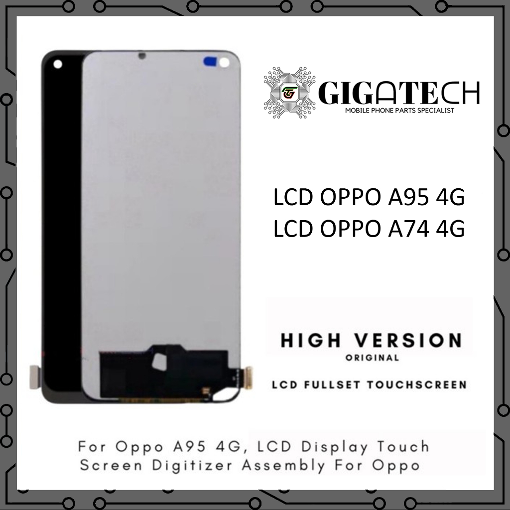 Jual LCD Oppo A74 / A95 (4G) Touchscreen Original 100% Fullset Touchscreen Garansi 1 Bulan ...