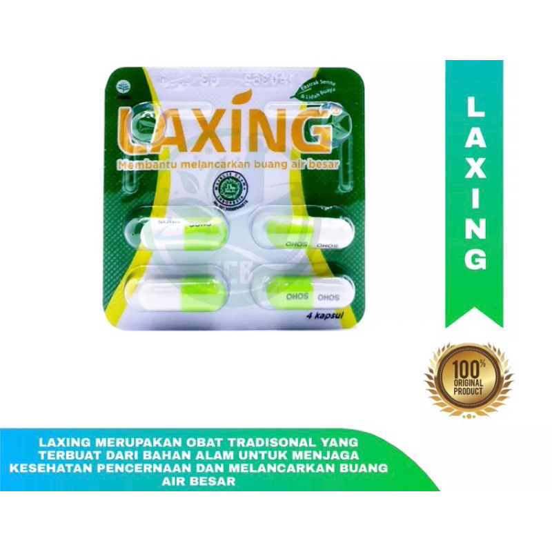 Jual LAXING PER STRIP ISI 4 Laxing - Obat Melancarkan Buang Air Besar ...
