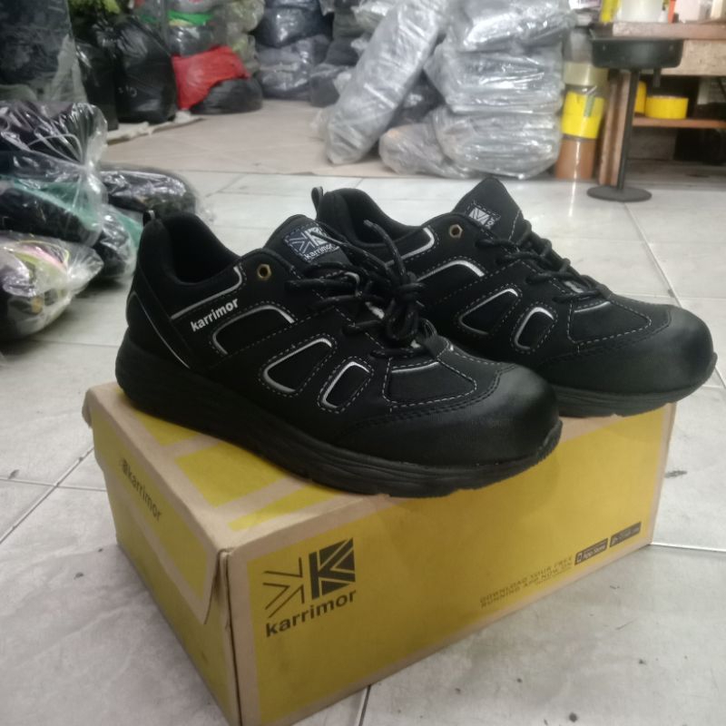 Jual sepatu kerja sepatu safety shoes karimor ujung besi baja. | Shopee ...