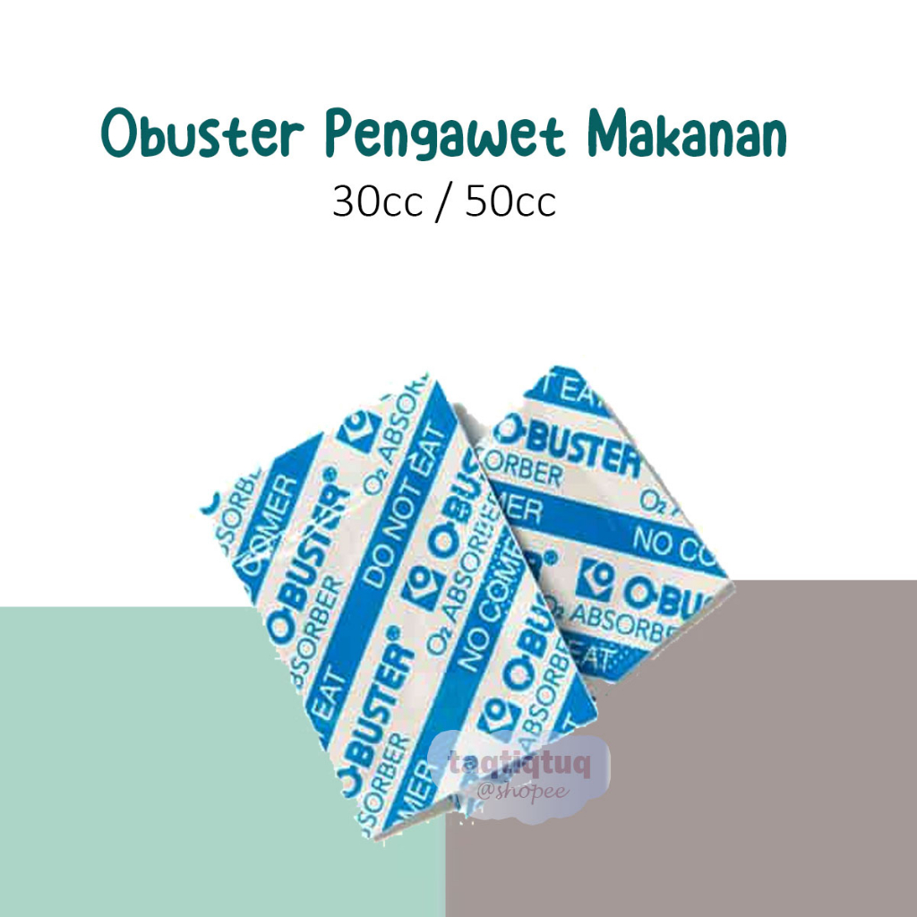 Jual TQ Pengawet Makanan O Buster 30cc / 50cc Oxygen Absorber Penyerap ...
