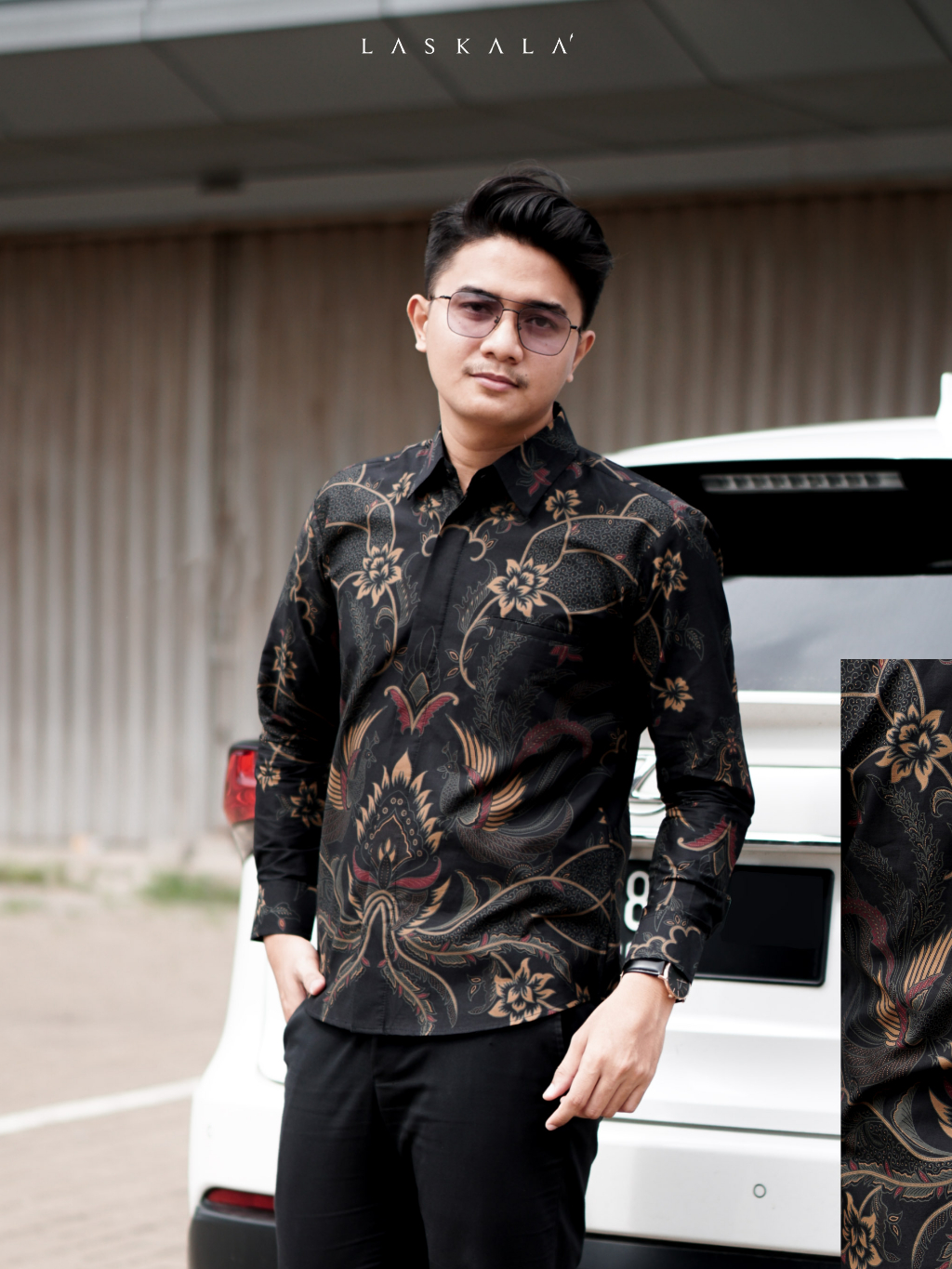 Jual Laskala Batik Premium Haikal Kemeja Batik Pria Slimfit Lengan ...