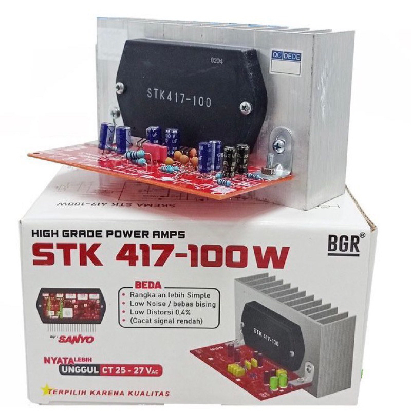 Jual KIT POWER AMPLIFIER STK 417-100 SANYO MINI SIZE AMPLIFIER BELL BGR ...