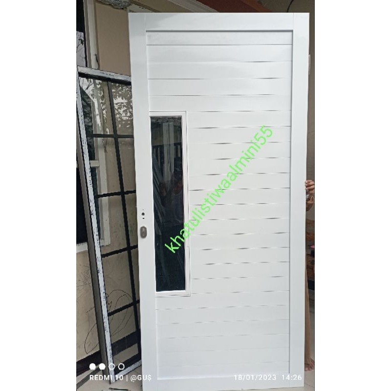 Jual pintu full aluminium komplit Tanpa kusen | Shopee Indonesia