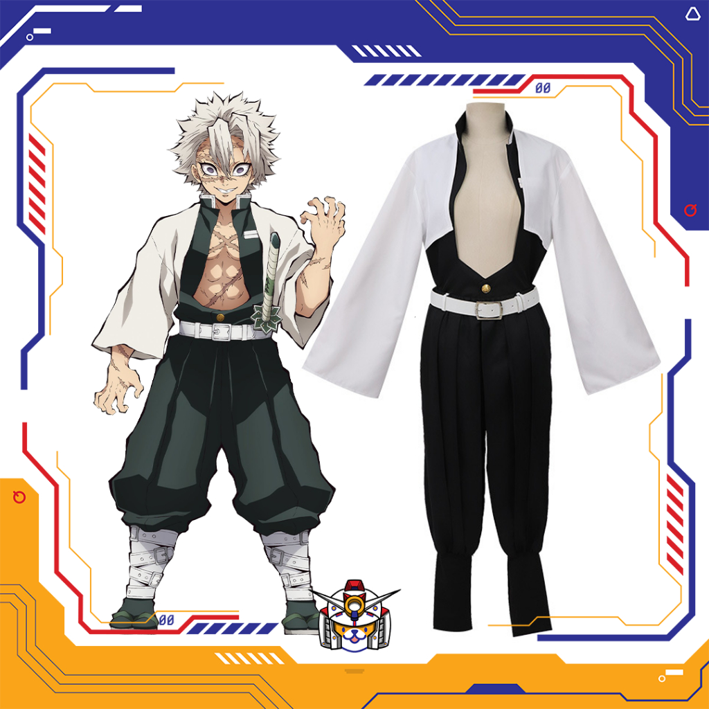 Jual COSTUME COSPLAY SANEMI SHINAZUGAWA KIMETSU NO YAIBA HAORI YUKATA ...