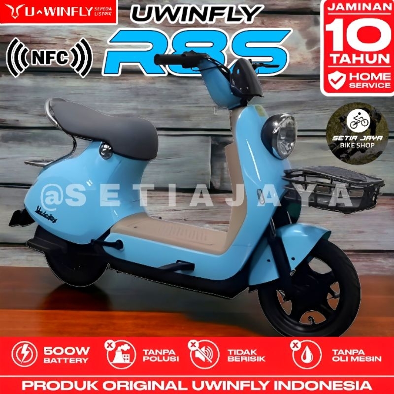 Jual Sepeda Listrik E-Bike UWINFLY R8S RF8S 48V 12Ah 500 Watt Smart Key ...