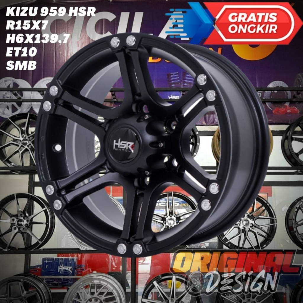 Jual Velg Mobil Ring 15 HSR KIZU R15 Untuk TRAGA , HIACE , L200 ...