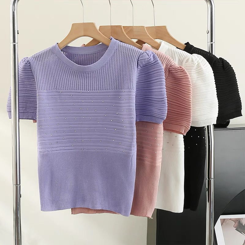 Jual ATASAN RAJUT WANITA (girly) Baju Rajut Wanita Kaos Import Wanita ...