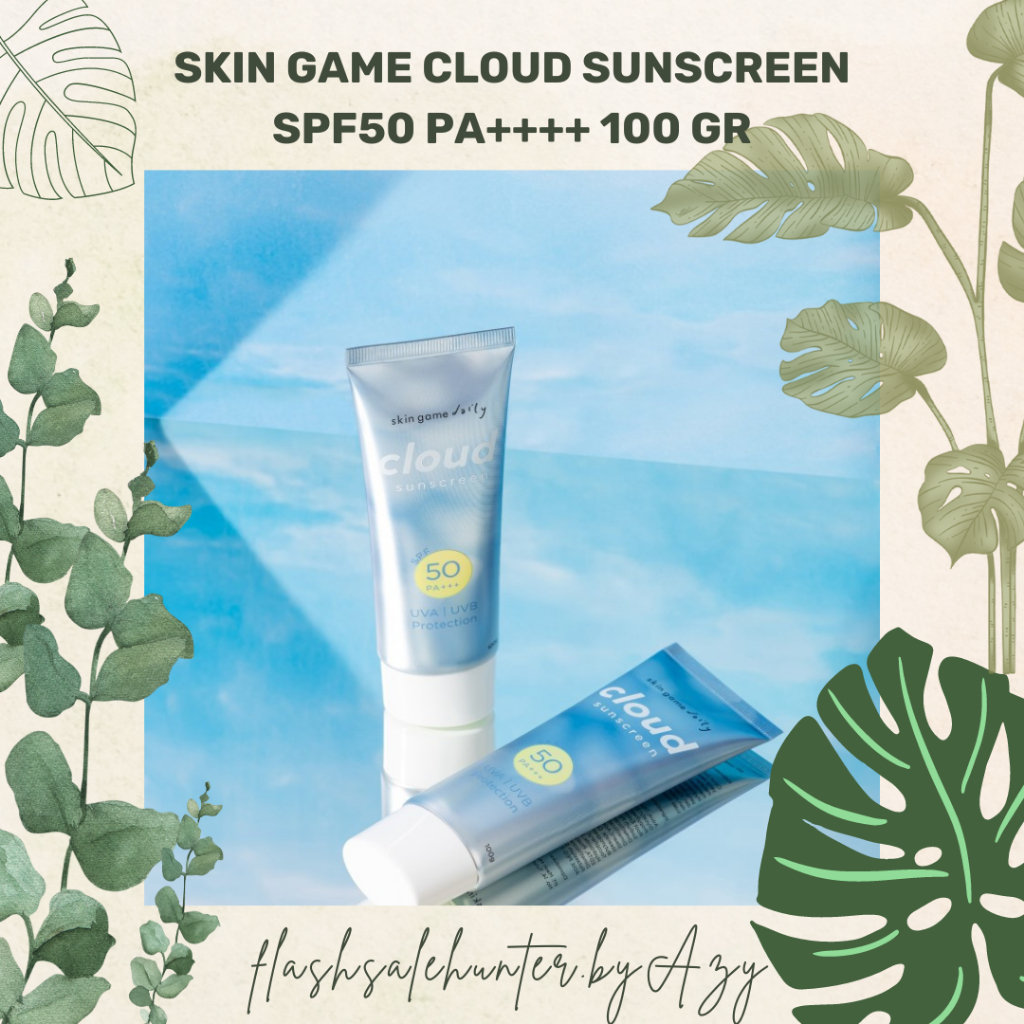 Jual Skin Game Cloud Sunscreen SPF50 PA+++ 100 gr / titanium dioxide ...