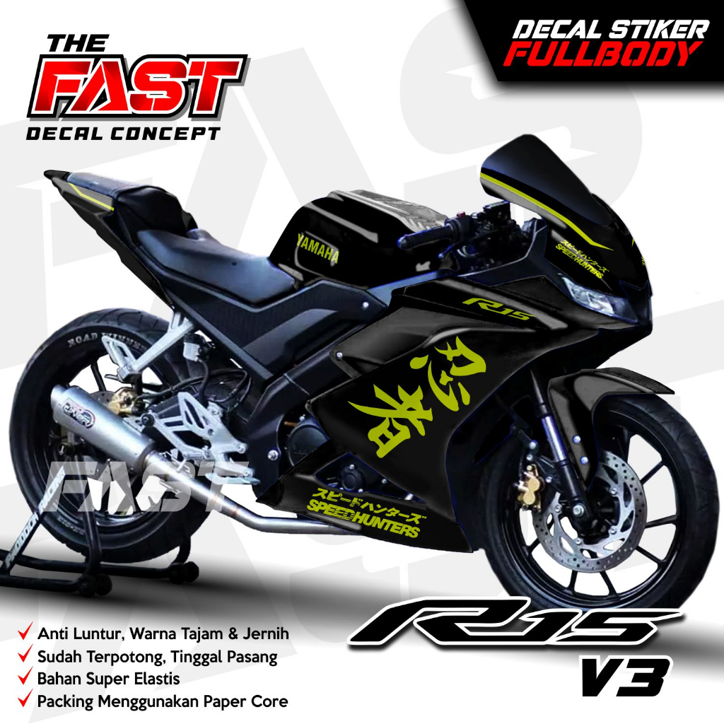 Jual Decal R15 V3 Full Body Stiker R15 V3 Full Body Dekal R15 V3 Jepang ...