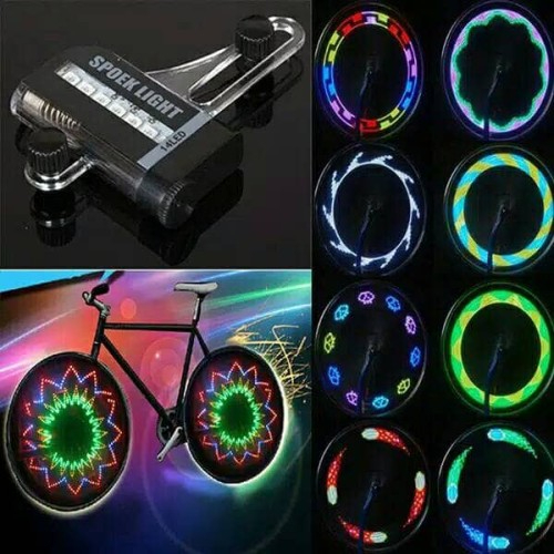 Jual Lampu Roda Ban Sepeda 14 LED Cahaya Dengan Motif Menarik | Shopee ...