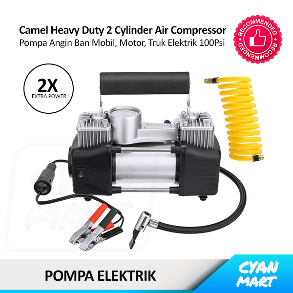 Jual Heavy Duty 4x4 2 Cylinder Air Compressor Pompa Angin Ban Mobil Bus ...