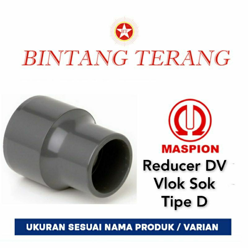 Jual Vlok Sok 4 x 3 D Maspion / Reducer Sock PVC 4 x 3 D / Verlop sok ...