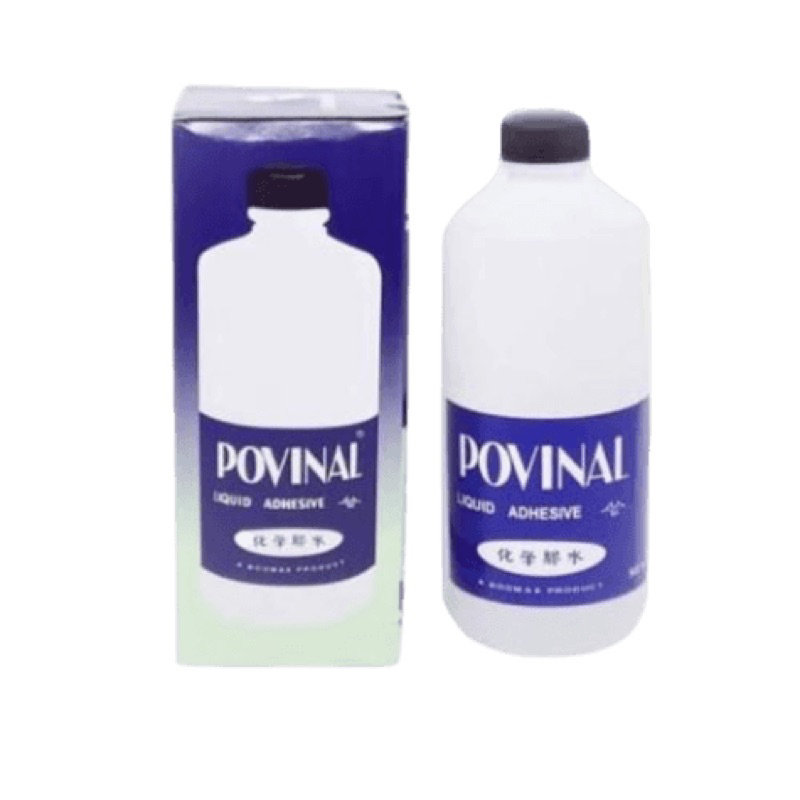 Jual LEM POVINAL 500ml Lem bahan slime /lem kertas | Shopee Indonesia