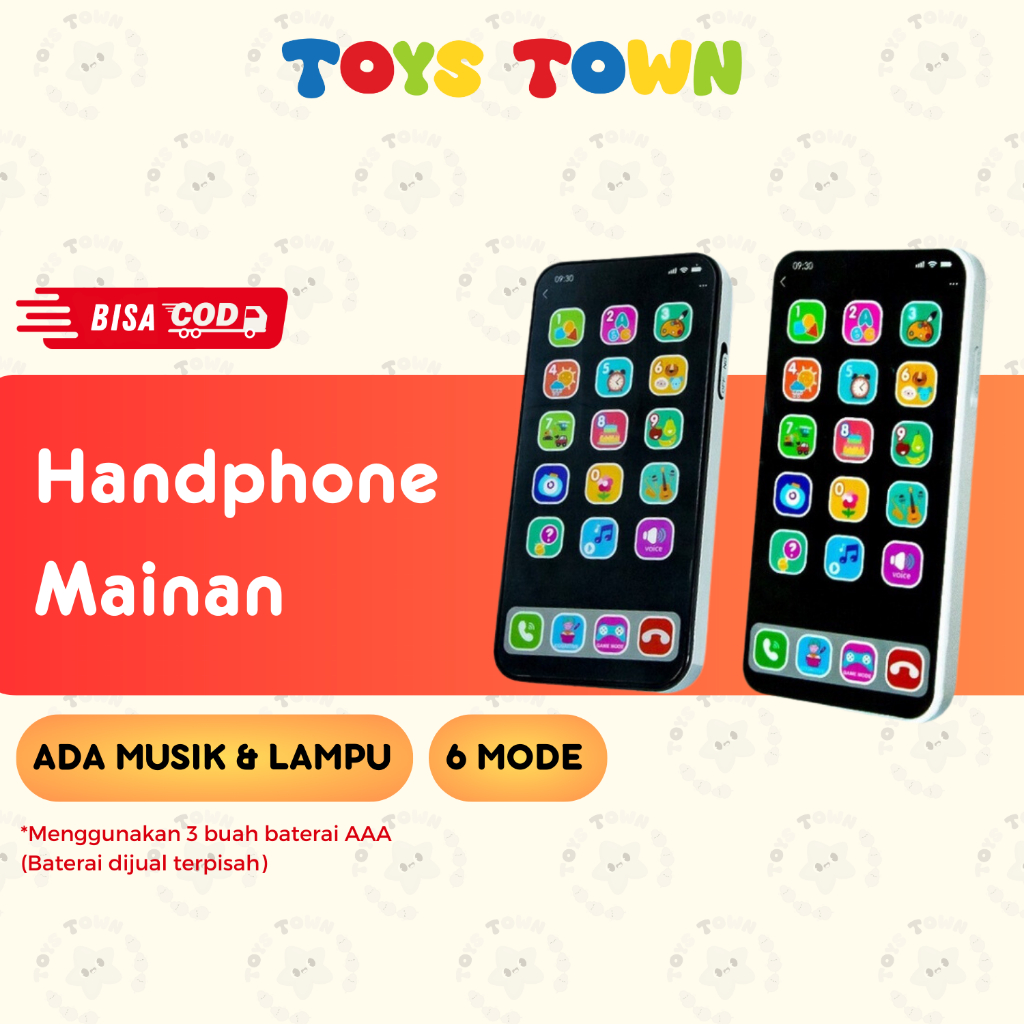 Jual Mainan Musik Telepon Handphone Telfon Anak Bayi Smartphone HP Laki ...
