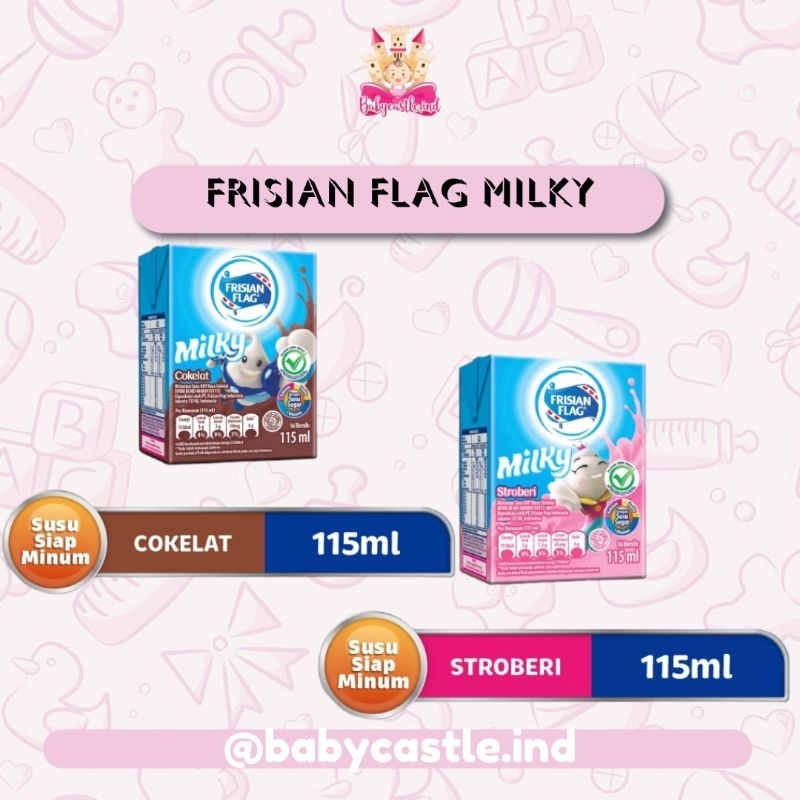 Jual [BABYCASTLE] Susu Anak Bendera Frisian Flag Milky UHT Milk Siap Minum Chocolate Coklat ...
