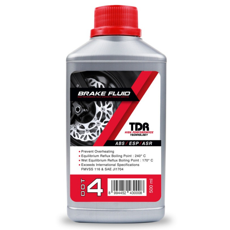 Jual MINYAK REM TDR BRAKE FLUID DOT 4 500ML FULL SYNTHETIC ORIGINAL ...