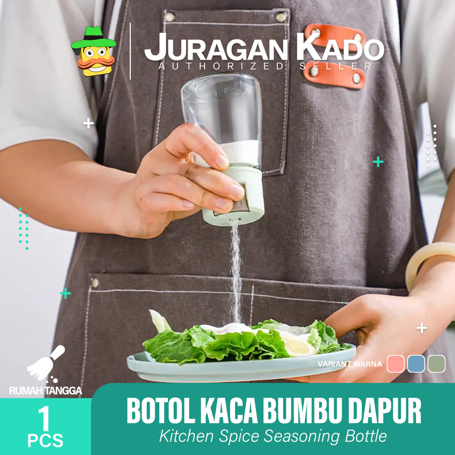 Jual Botol Bumbu Kaca 130ml Botol Tempat Bumbu Dapur Garam dan Merica ...