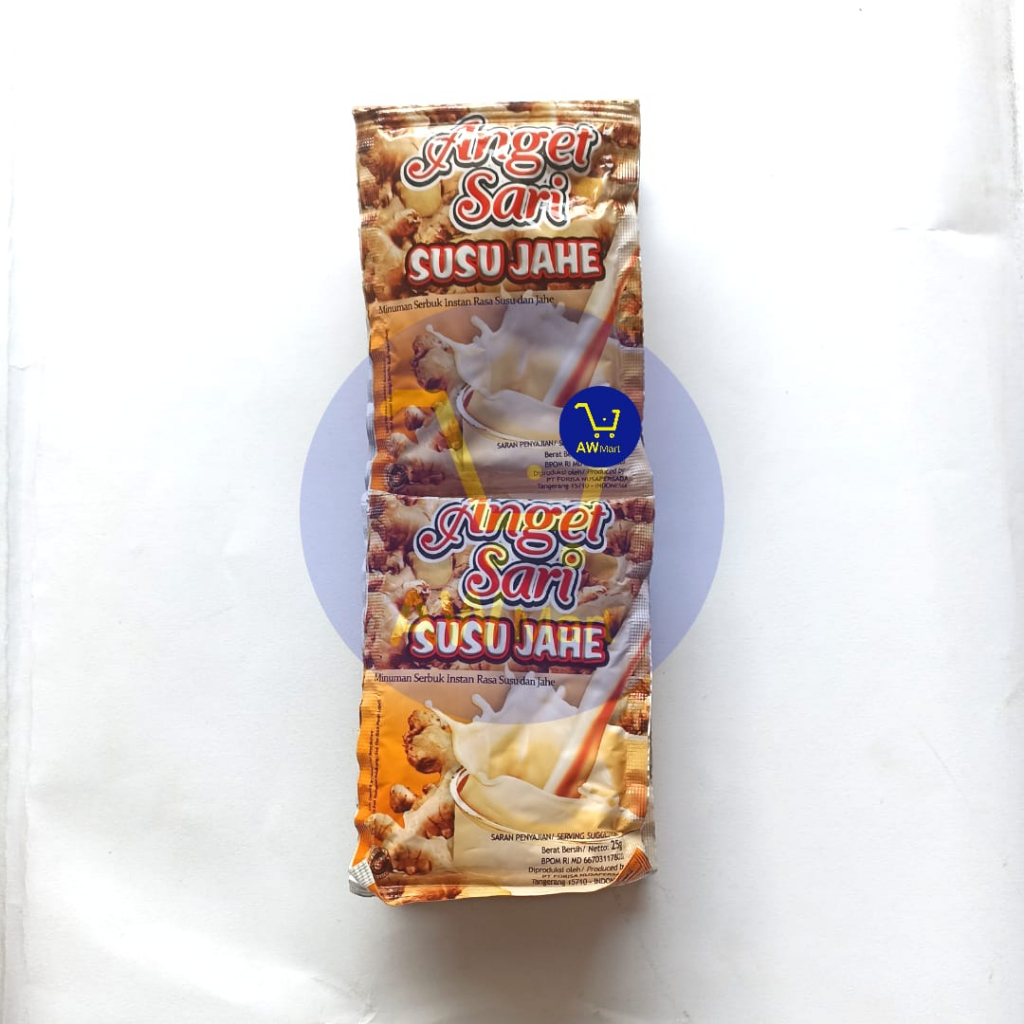 Jual ANGET SARI SUSU JAHE RENCENG ISI ( 10 SACHET X 25 GRAM ) - SERBUK ...