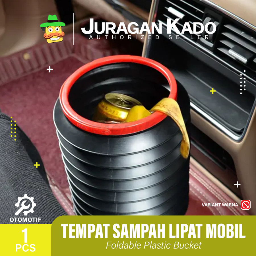 Jual Tong Tempat Sampah Mobil Lipat Foldable Car Magic Foldable Dustbin ...