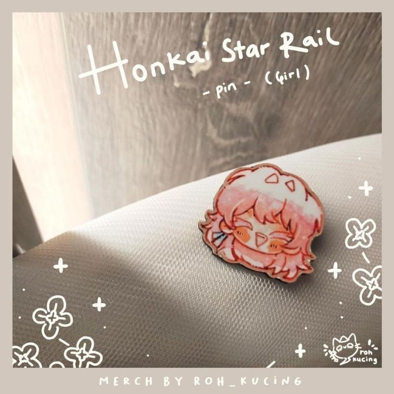 Jual [roh_kucing] Wooden Pin Honkai Star Rail (Girl) | Shopee Indonesia