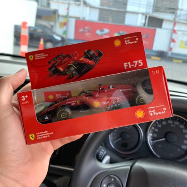 Jual Shell Ferrari New Era Ferrari F1-75 Diecast Bburago | Shopee Indonesia