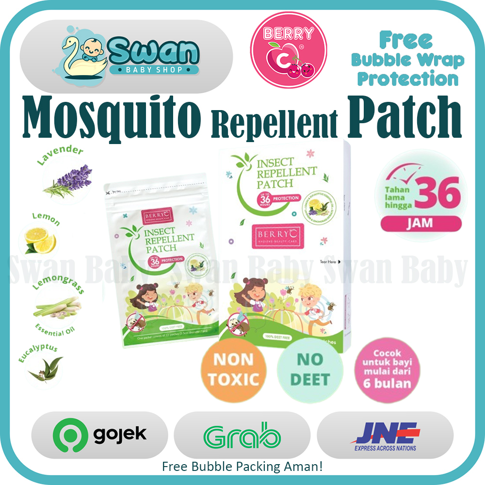 Jual BerryC Mosquito & Insect Repellent Patch Stiker | Shopee Indonesia