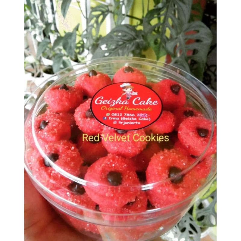 Jual Kue Kering Red Velvet Cookies (Geizka Cake) | Shopee Indonesia