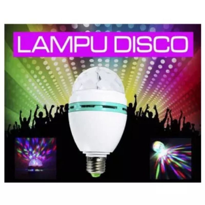Jual Lampu Disco Putar Full Colour Rotating Party Lamp LED Pesta Disko ...